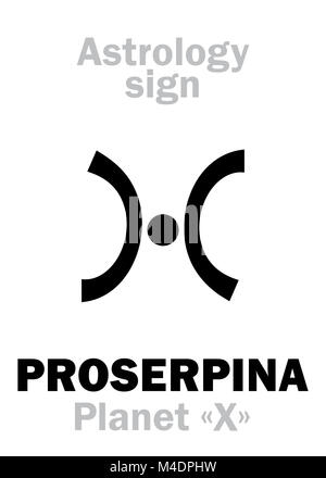 Astrology: planet PROSERPINE Stock Photo - Alamy