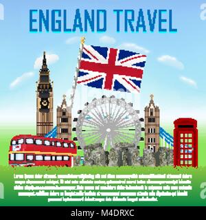 London travel info graphic. Vector illustration, Big Ben, eye, tower ...