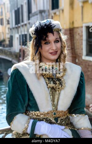 Masked revellers at the Venice Carnival in Italy Stock Photo - Alamy