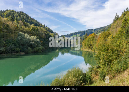 Landscape with river Enns in Austria Stock Photo - Alamy