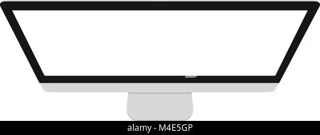 The vector isolated blank computer mock up template Stock Vector Image ...