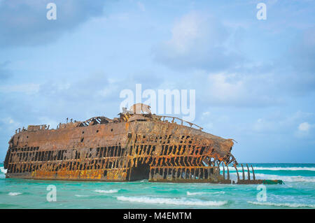 Wreck of the Santa Maria, a Spanish ship that was shipwrecked in 1968 ...
