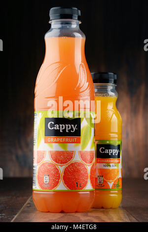 Bottles of Cappy soft drinks Stock Photo - Alamy