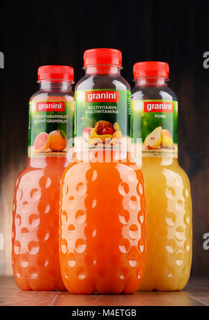 Bottles of Granini fruit juices Stock Photo - Alamy