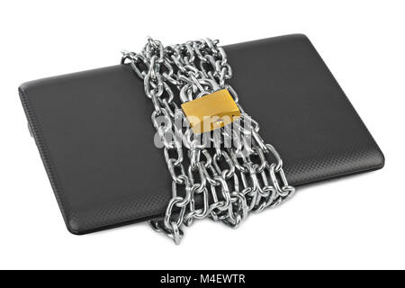 keypad with chain and security lock, symbol picture for data privacy ...