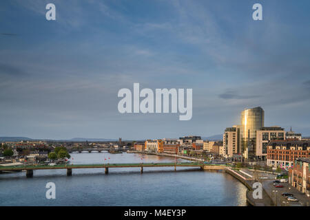 Aerial view cityscape of limerick city skyline, ireland Stock Photo - Alamy