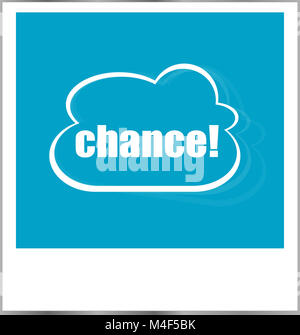 Chance symbol. Concept word Chance on wooden blocks. Beautiful deep ...