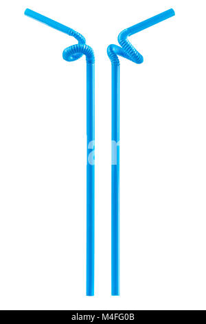 FLEXIBLE BLUE STRAW Stock Photo - Alamy