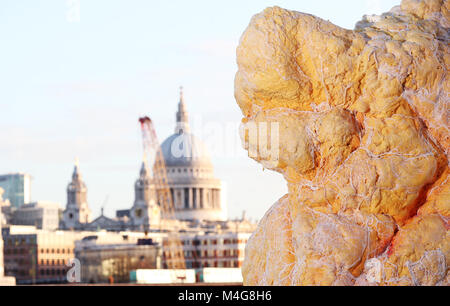 A gigantic lump of real fat measuring 12ft high appears in London to ...