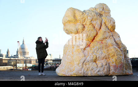 A gigantic lump of real fat measuring 12ft high appears in London to ...
