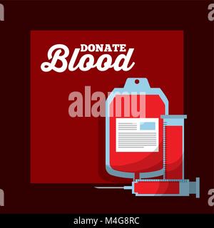 Blood test poster with medical laboratory equipment Stock Vector Image ...