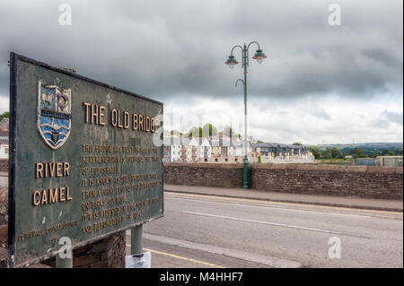 The Old Bridge River Camel Wadebridge Cornwall UK Stock Photo - Alamy