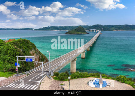 Shimonoseki, Yamaguchi Prefecture, Japan at Tsunoshima Bridge over the ...