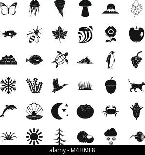 Inborn icons set, simple style Stock Vector Image & Art - Alamy