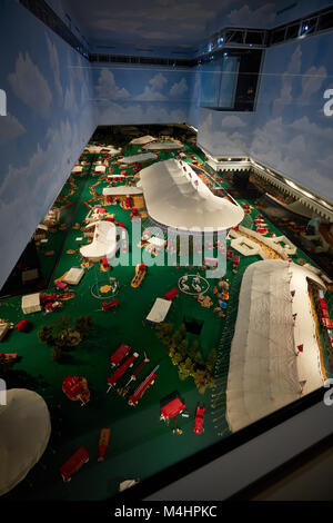 Howard Tibbal's miniature circus display Stock Photo - Alamy