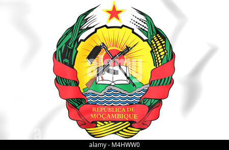 National coat of arms of the Republic of Mozambique Stock Photo - Alamy