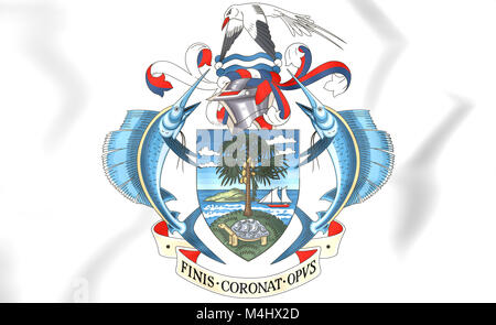 3D Republic of Seychelles coat of arms. 3D Illustration Stock Photo - Alamy