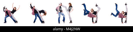 Pair of dancers dancing modern dances Stock Photo - Alamy