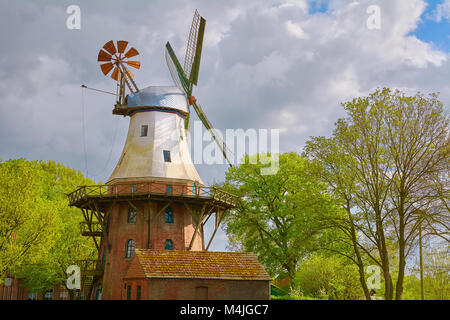 Smock Mill in Germany Stock Photo - Alamy