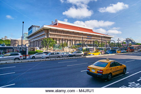 Taipei, Taiwan at Taipei Main Station in the Zhongzheng district Stock ...