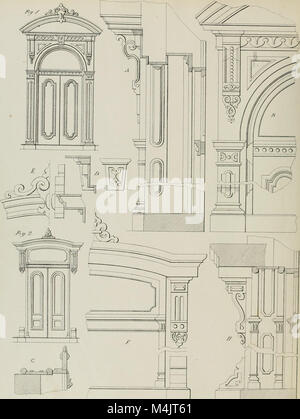 This 1868 architectural guide features design plans for street fronts ...