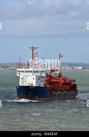 Dredging a channel at Port Solent Stock Photo - Alamy