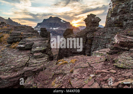Alpine Sunset over Mount Cannon Stock Photo - Alamy