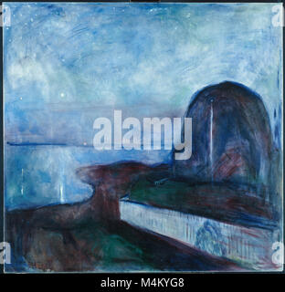 'Starry Night' by Edvard Munch, 1893, Getty Center Stock Photo - Alamy