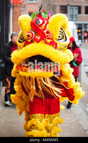 Dublin, Ireland - March 16, 2018: the Convention Centre illuminated ...