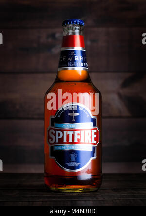 Bottle of Premium Spitfire Kentish Ale beer Stock Photo - Alamy