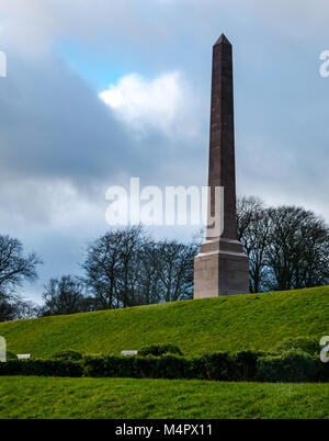 Pink Peterhead granite obelisk monument to Sir James McGrigor, military ...