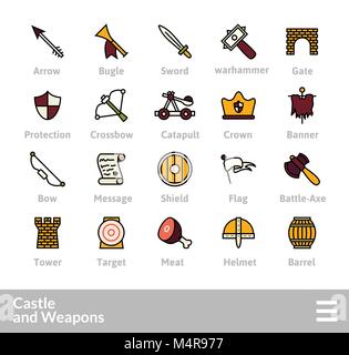 Sword app icon outline vector. Pc online. Game sport Stock Vector Image ...