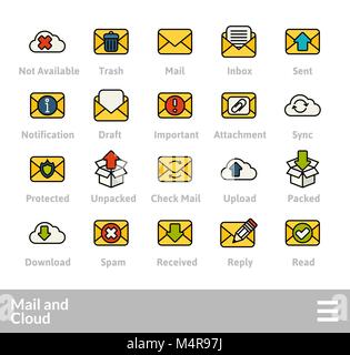 mail notification thin line icon Stock Vector Image & Art - Alamy