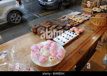 Window of Elizabeth Botham's Bakery and Cake Shop in Whitby with ...