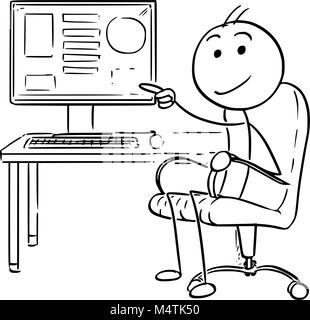 technology computer screen cartoon Stock Vector Image & Art - Alamy