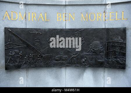 Admiral Ben Moreell "The Father Of Seabees" statue at the United States ...