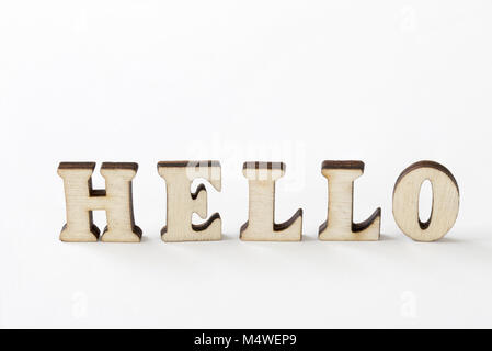hello, Wood letters HELLO Stock Photo - Alamy