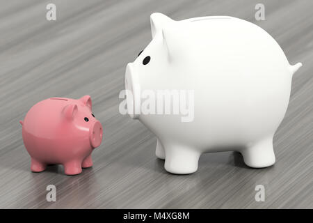 Two piggy banks Stock Photo - Alamy