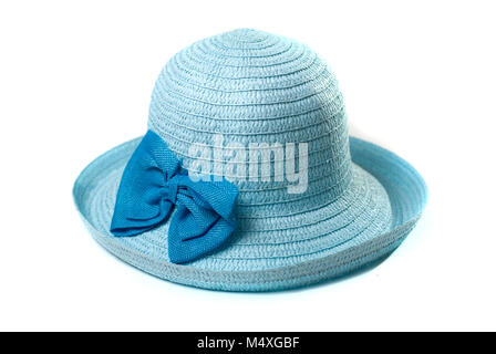 Beautiful summer hat, isolated on white Stock Photo - Alamy