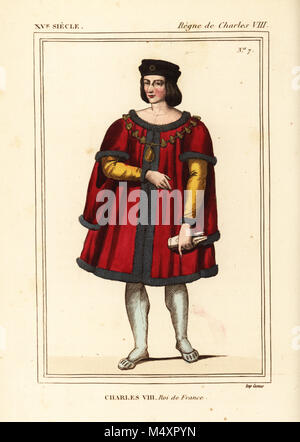 Portrait of Charles VIII the Affable (1470 - 1498). King of France from ...