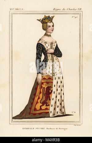 Isabella Stewart, aka Isabel Stewart and Isabel of Scotland, 1426 Stock ...
