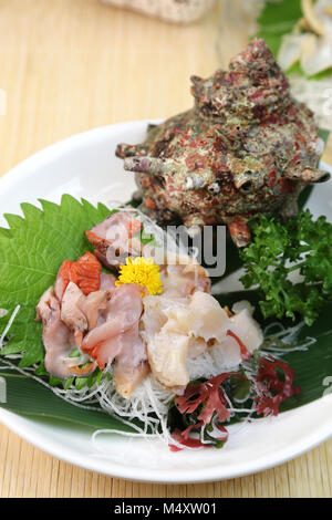 Sashimi of shell Stock Photo - Alamy