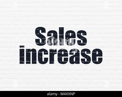 Advertising concept: Sales Increase on wall background Stock Photo - Alamy