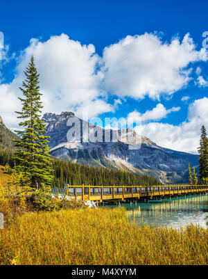 Wooden Bridge over lake Stock Photo - Alamy