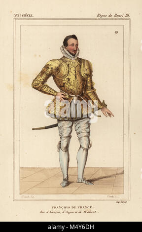 Francois, Duke of Anjou and Alencon, in damascened armour, 16th century ...