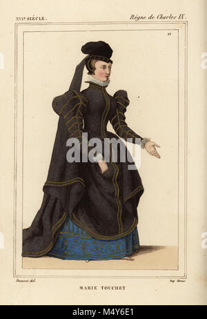 Marie Touchet, mistress of King Charles IX of France, 1549-1638 ...