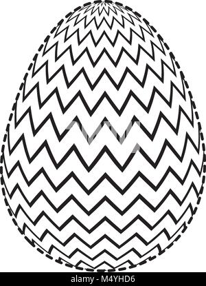 decorative easter egg zig zag ornament Stock Vector Image & Art - Alamy