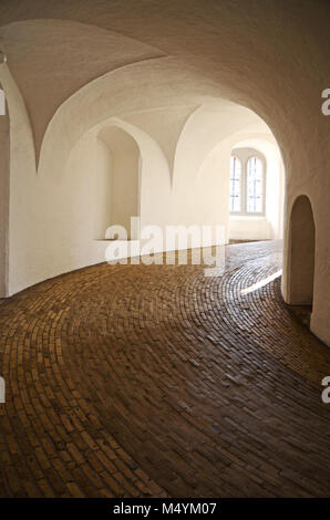 An inside view of the spiral ramp of the Rundetårn (Rundetaarn, also ...