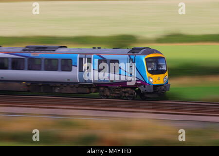 A British Rail Class 185 train operated by Transpennine Express seen ...