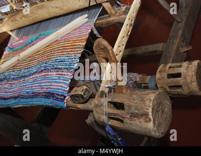 Abstract image of a woven native blanket of the Squamish First Stock ...